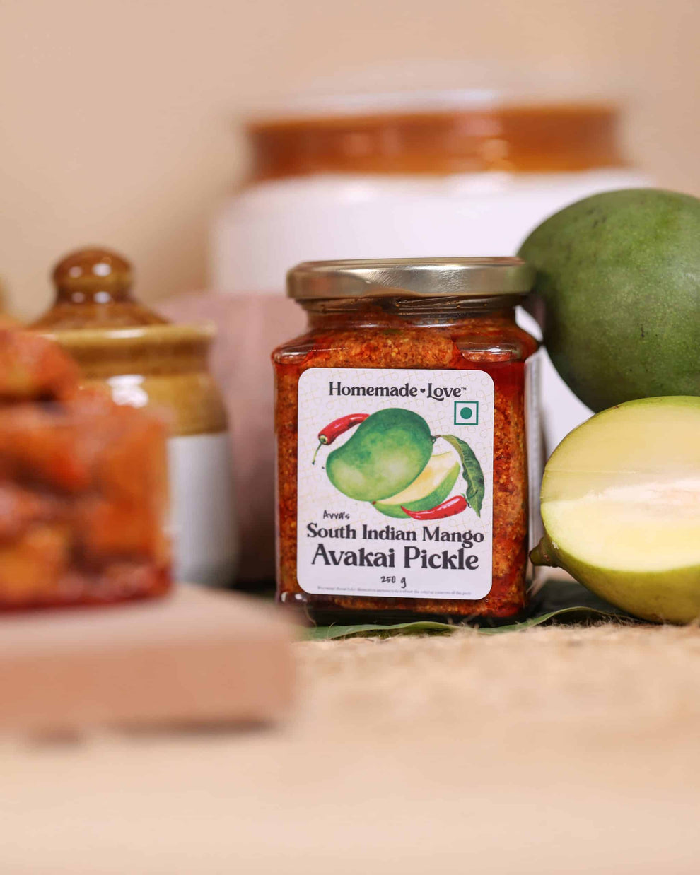 South Indian Mango Avakai Pickle - Homemade Love